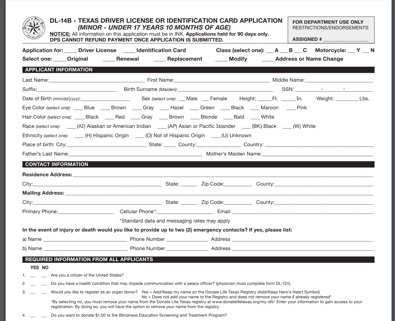 How to fill out form DL-14B | ParentTaught.com