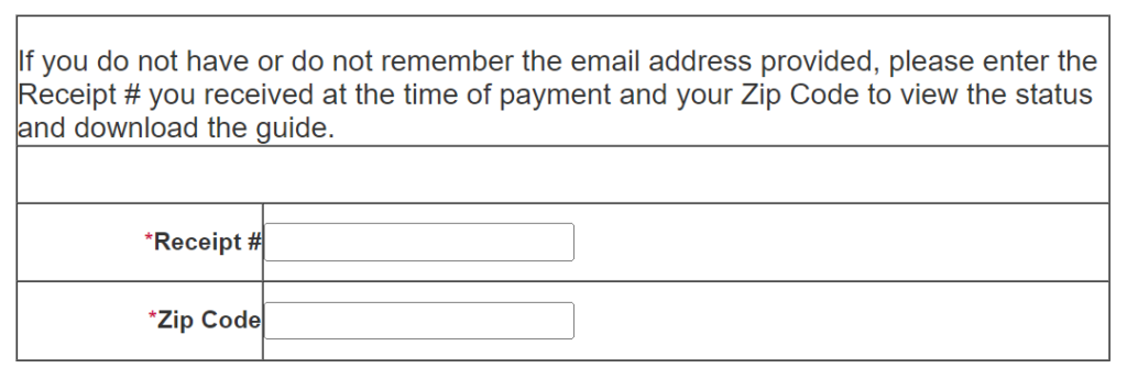 I Lost My PTDE Packet, How Do I Get Another Copy?